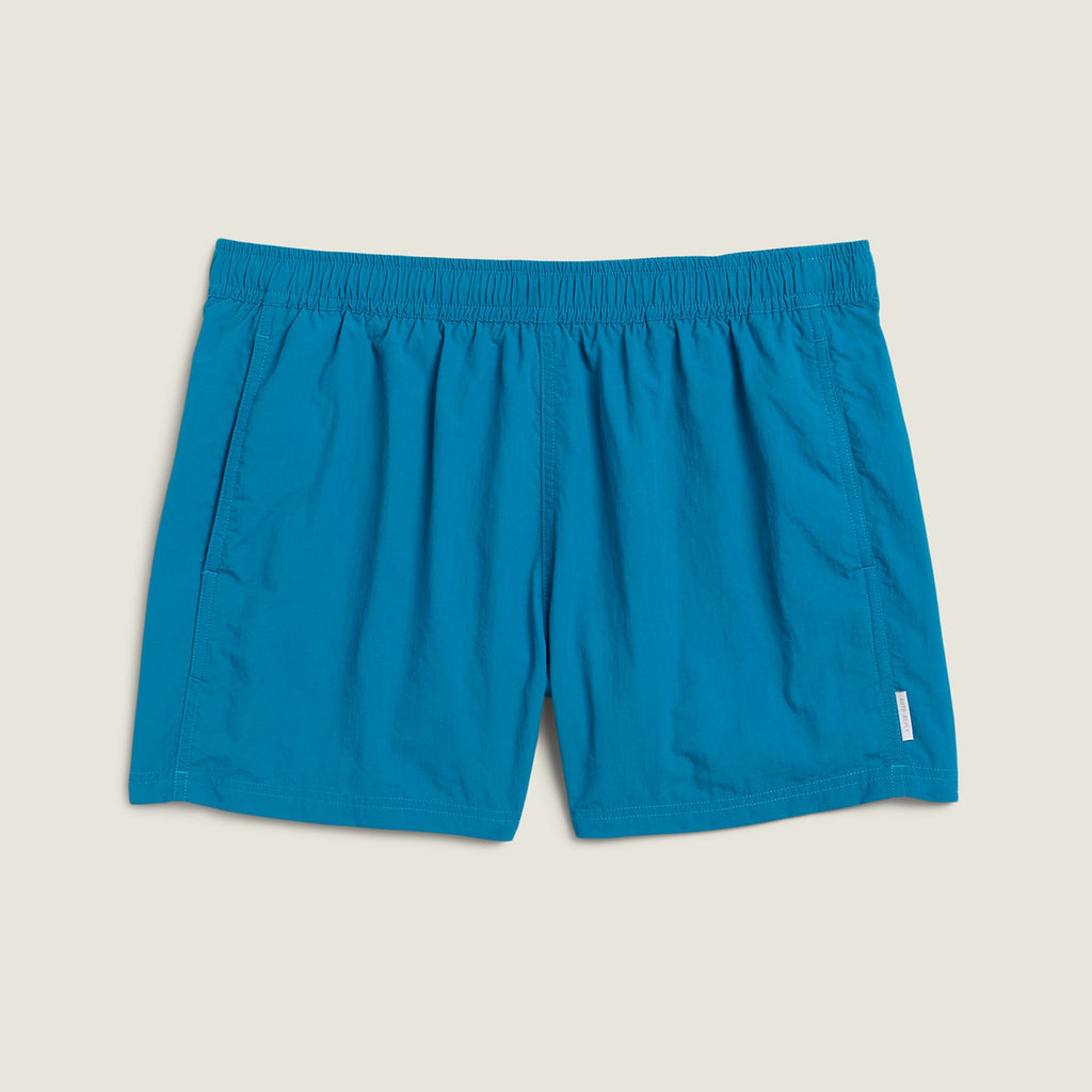 Sebastian 4” Solid Nylon Swim Trunks Tidal Wave – AUTO-REPLY™